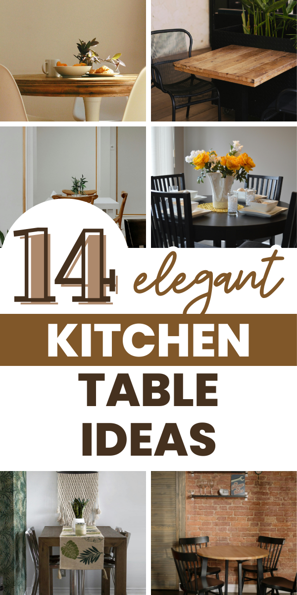 14 Elegant Small Kitchen Table Ideas For A Classy Home - Astrapearl