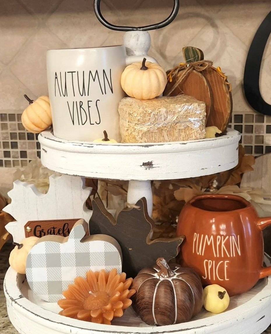 20 Elegant Fall Tray Decor Ideas For A Cozy Home - Astrapearl